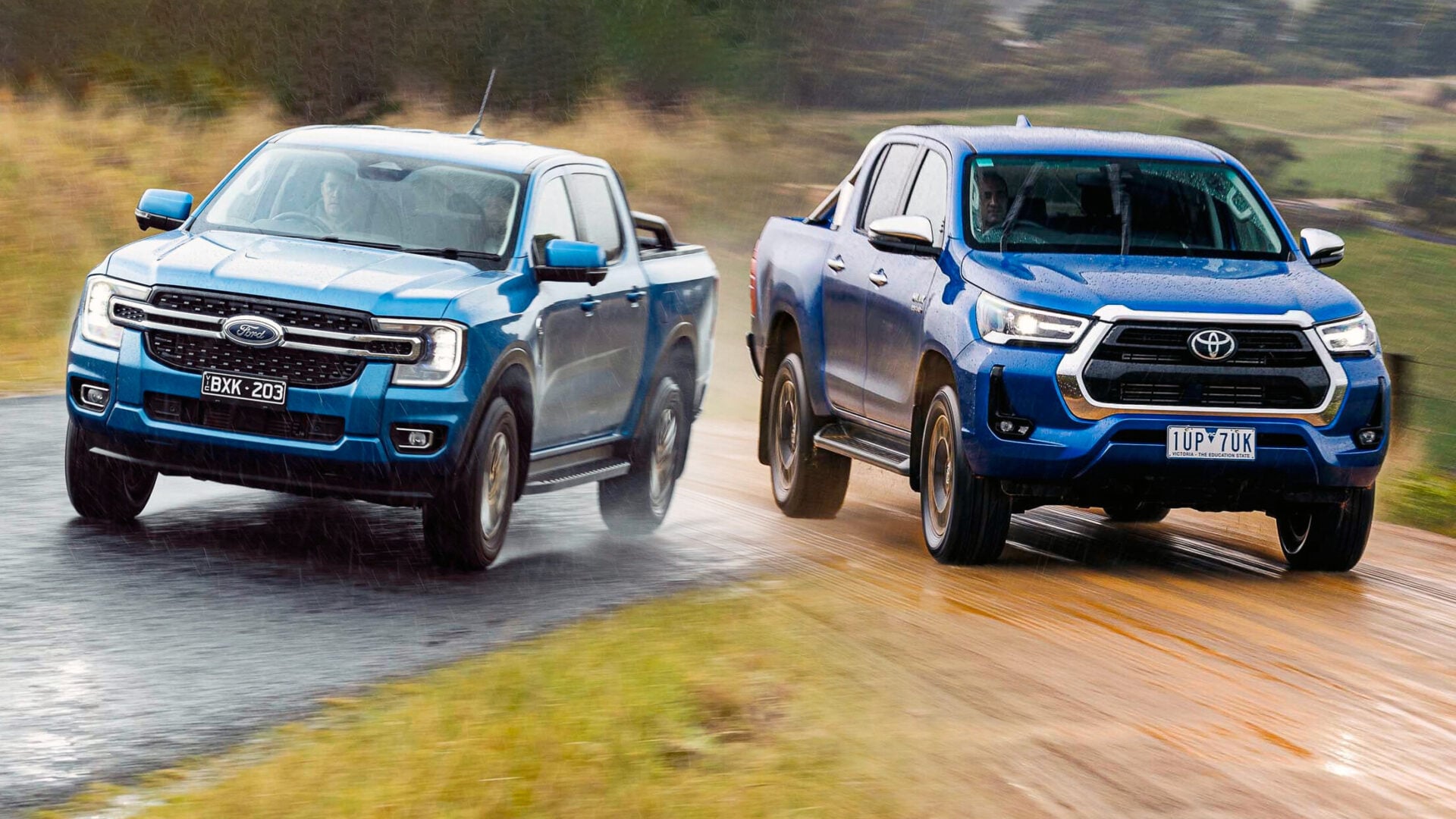 2023 Ford Ranger XLT 4-cyl v Toyota HiLux SR5: Spec to spec