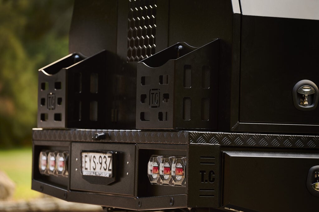 Triton tradie ute build: TC Boxes tray and toolbox installed