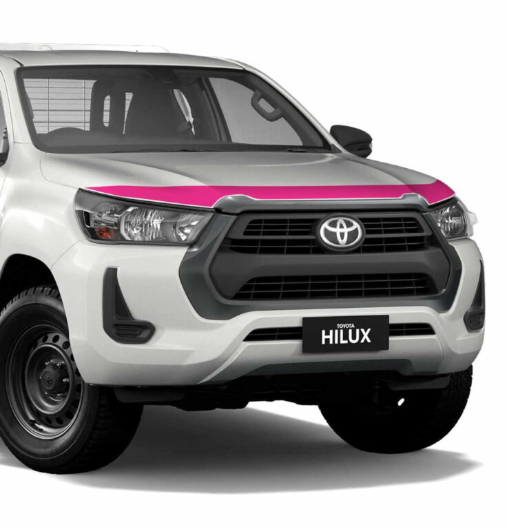 Toyota HiLux bonnet protector guide