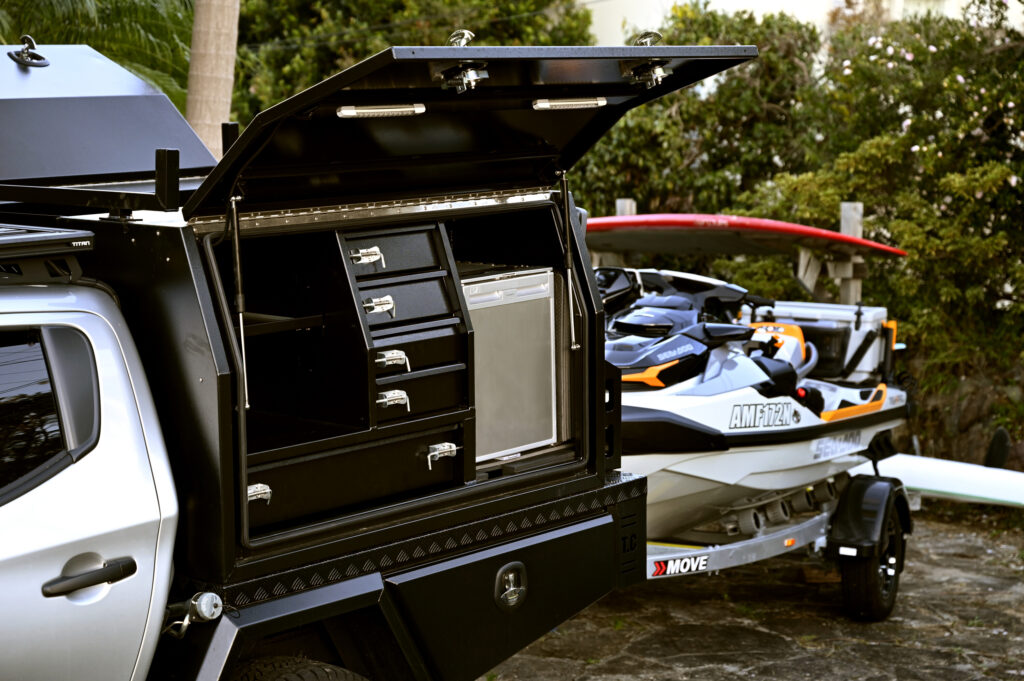 Tradie Triton ute build: Dometic CoolMatic CRX 50 upright fridge