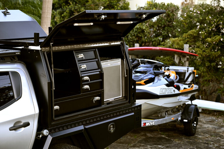 Tradie Triton ute build: Dometic CoolMatic CRX 50 upright fridge