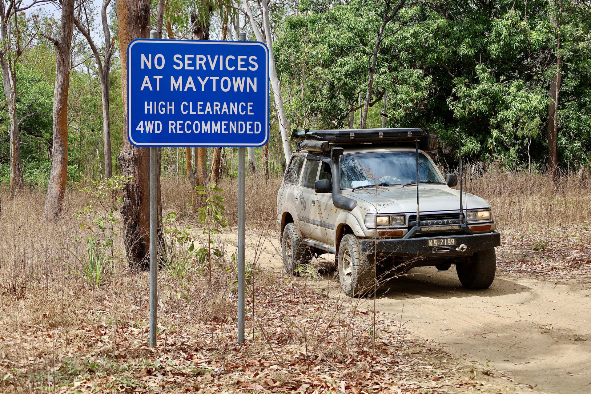 Hunting for gold in Maytown, Cape York