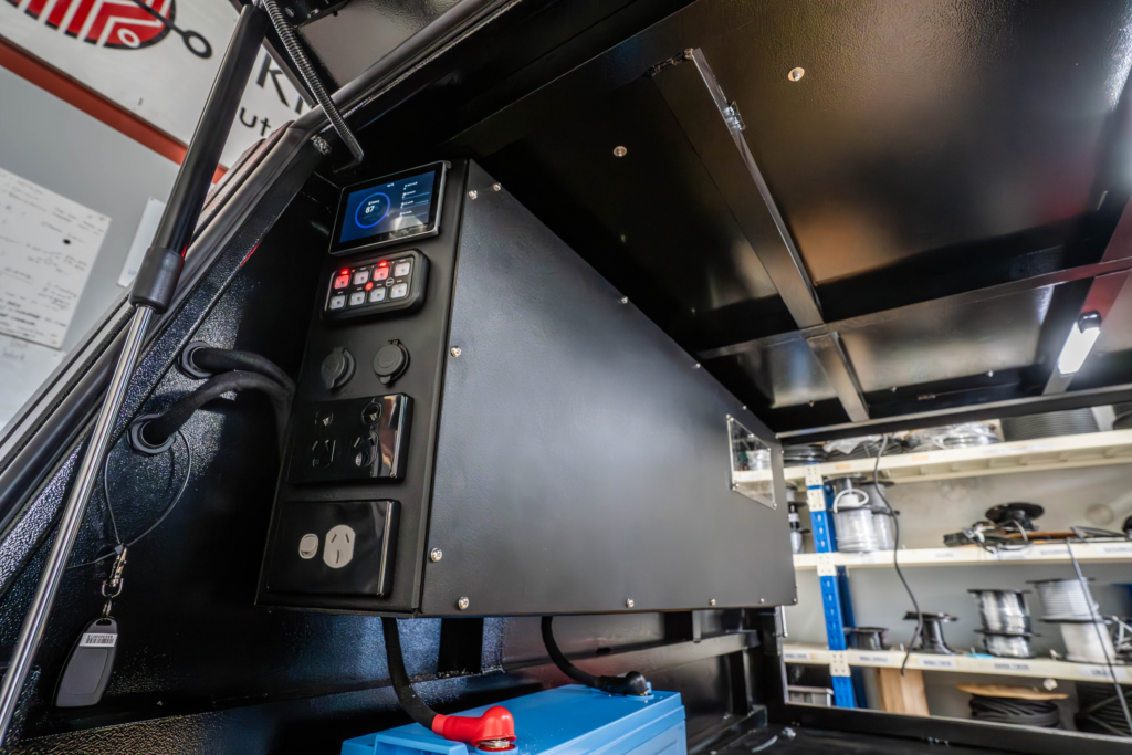 Klarmann Prospector plug-and-play canopy system is ideal for remote touring