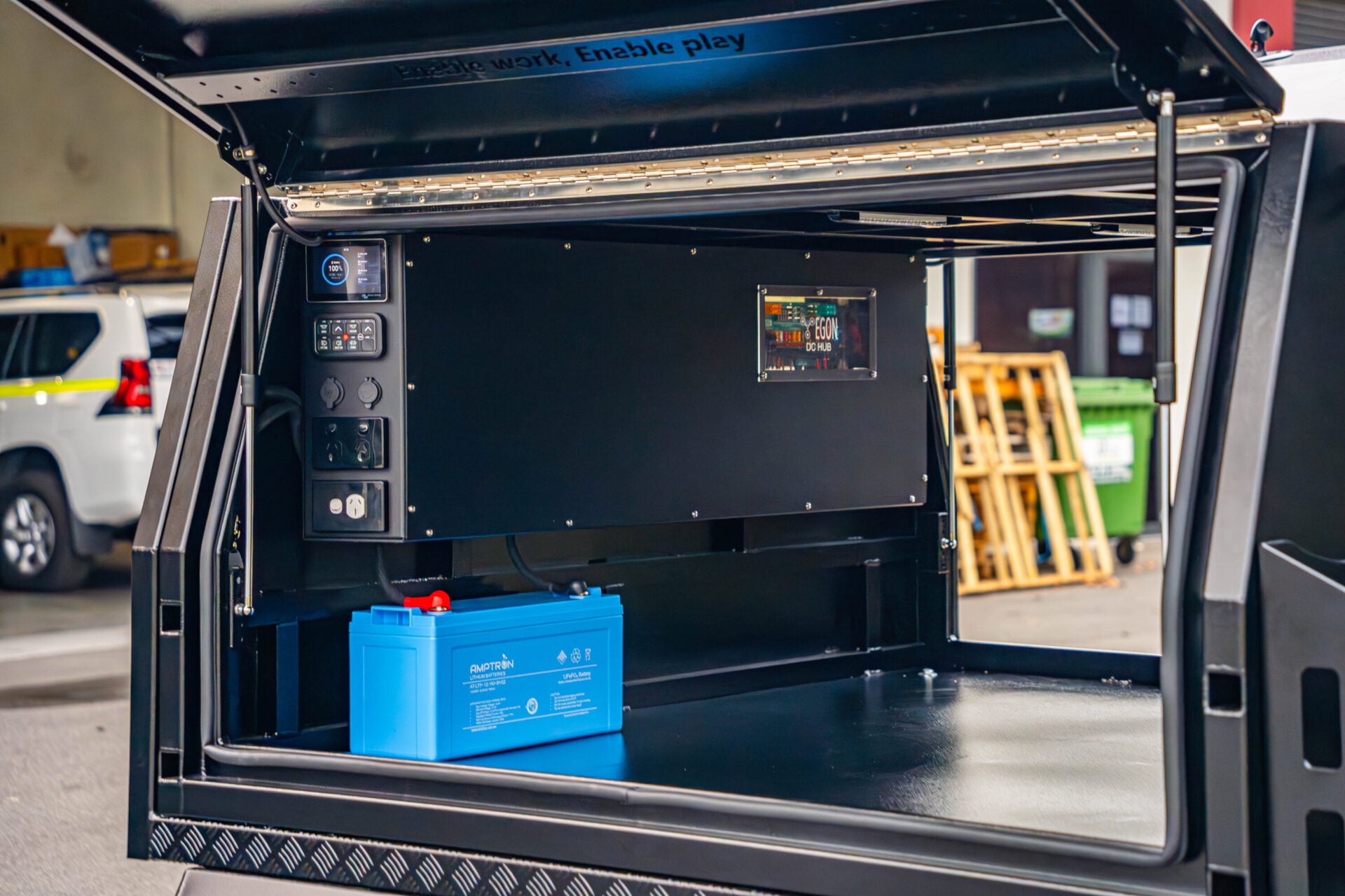 Klarmann Prospector plug-and-play canopy system is ideal for remote touring