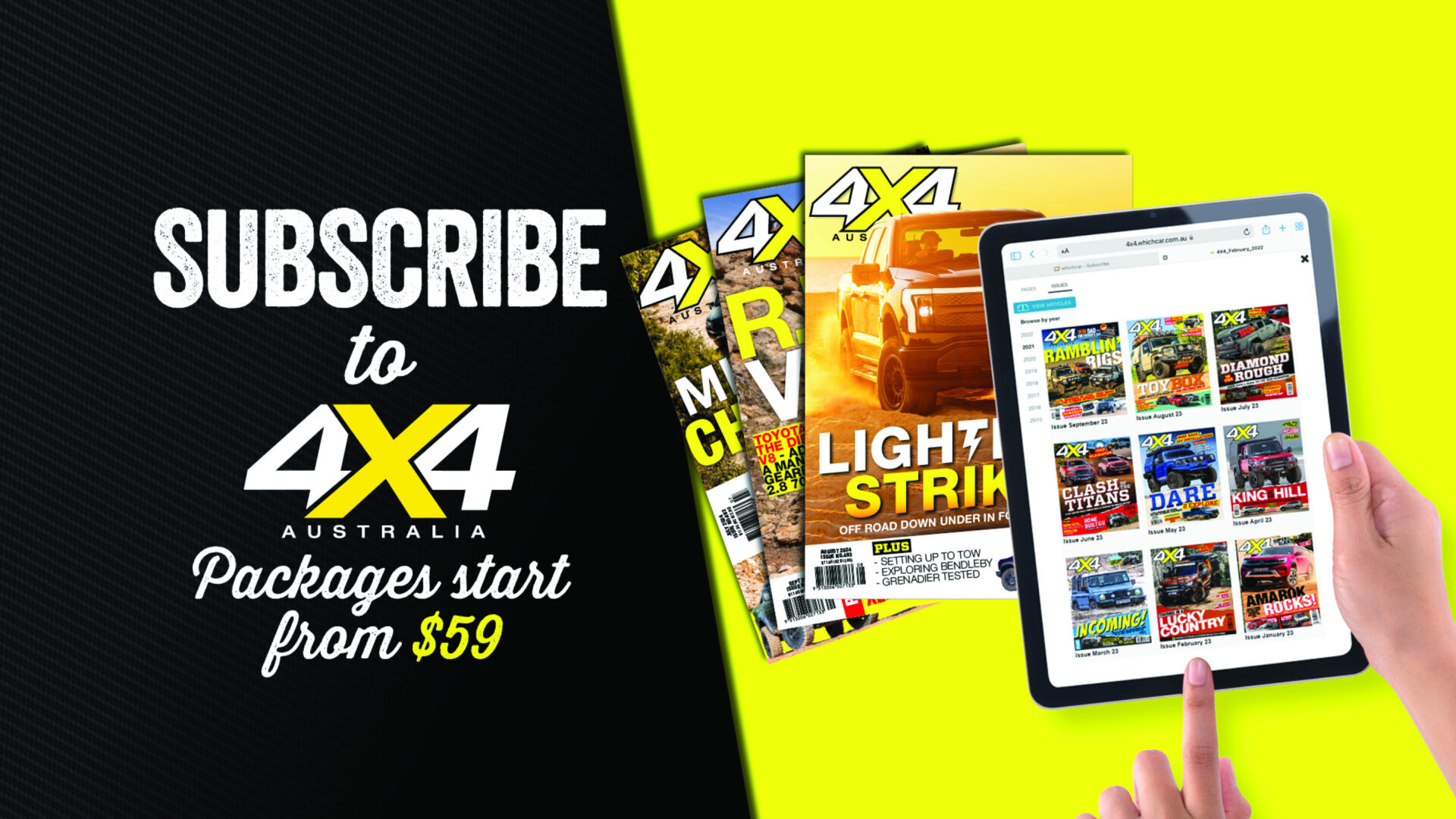 Buy a subscription to 4X4 Australia magazine from just $59