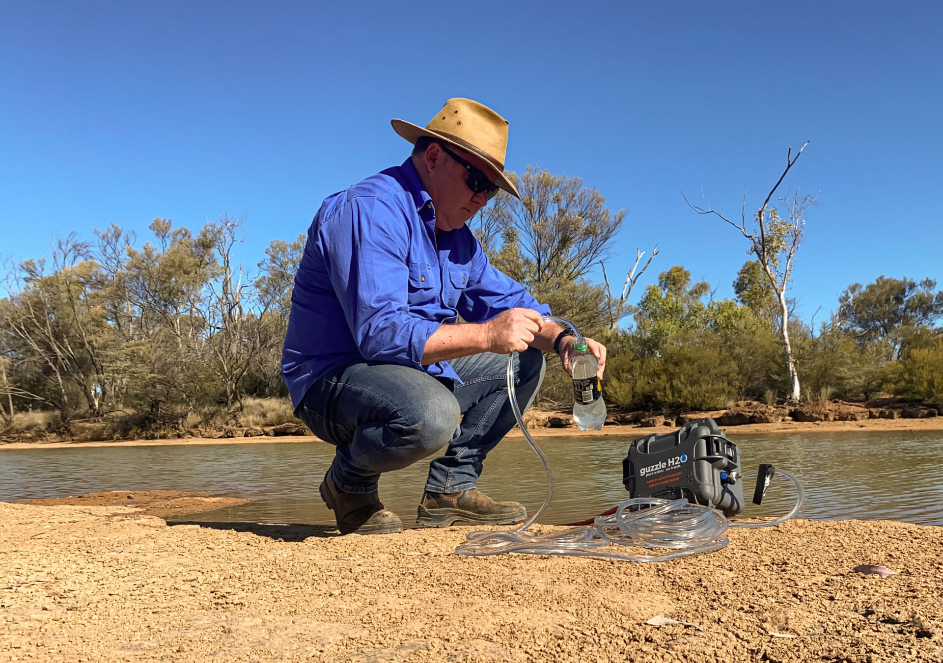 Guzzle H2O Stream water purification system tested