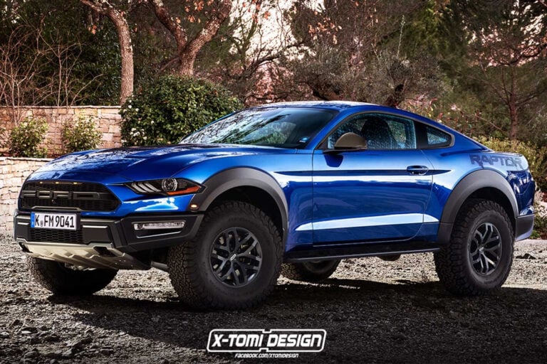 Ford Mustang Raptor rendered