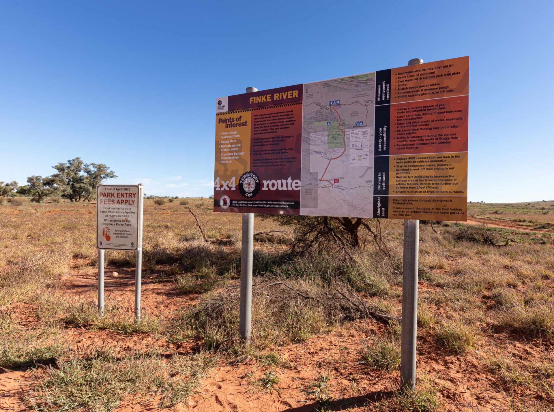 Tackling the Finke River 4WD route