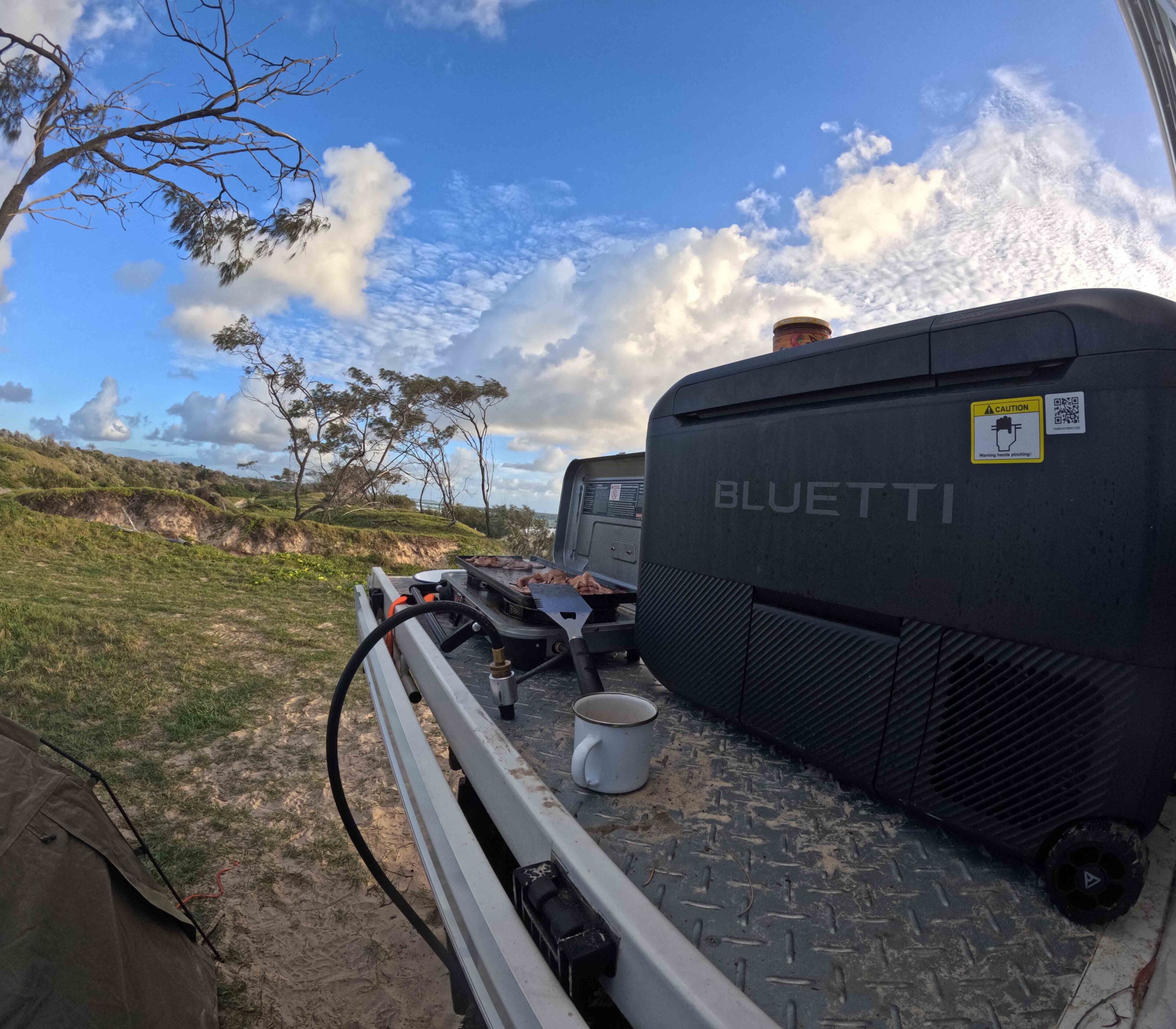BLUETTI MultiCooler B70 portable fridge and freezer tested on Fraser Island