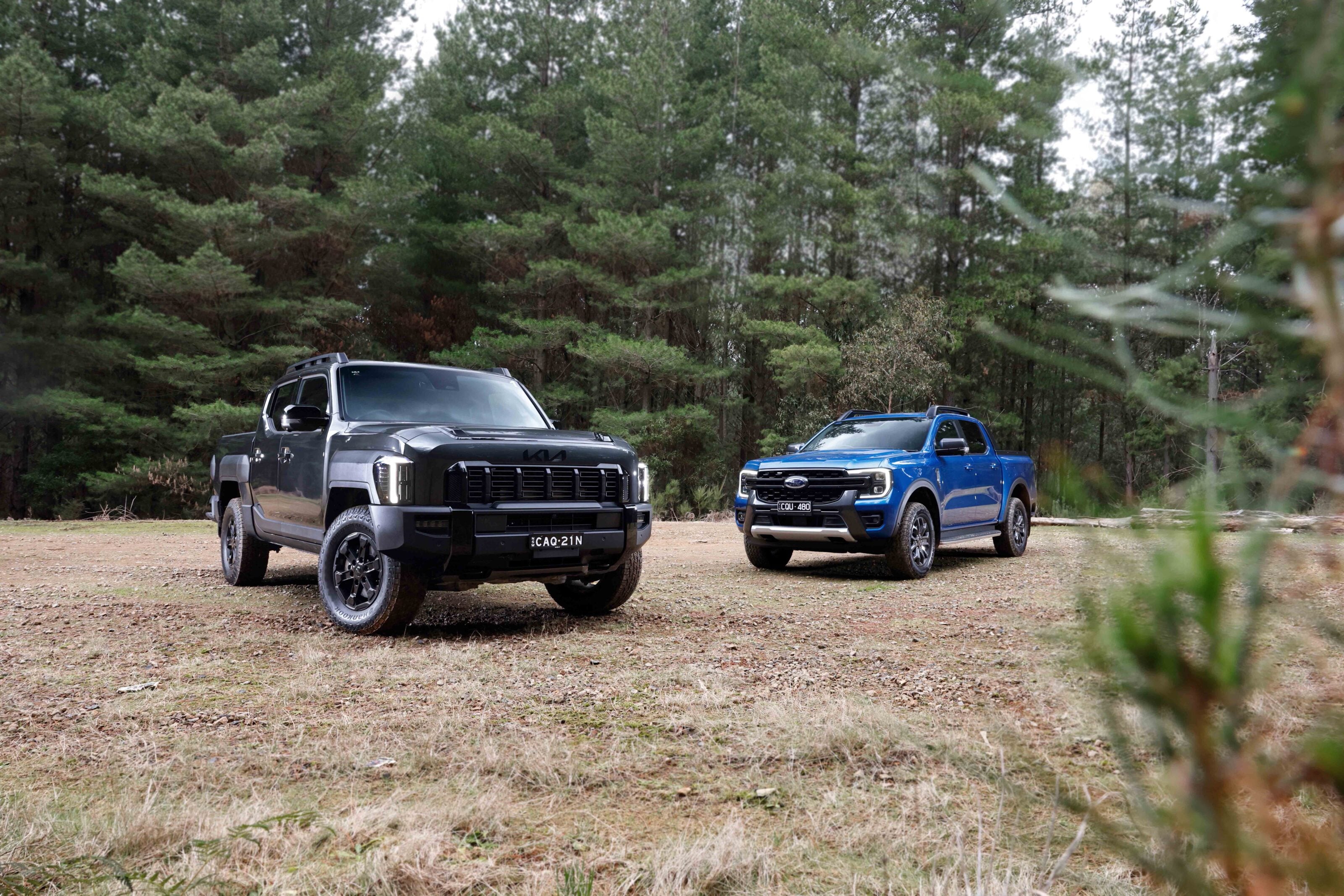 2025 Kia Tasman X-Pro vs Ford Ranger Wildtrak comparison