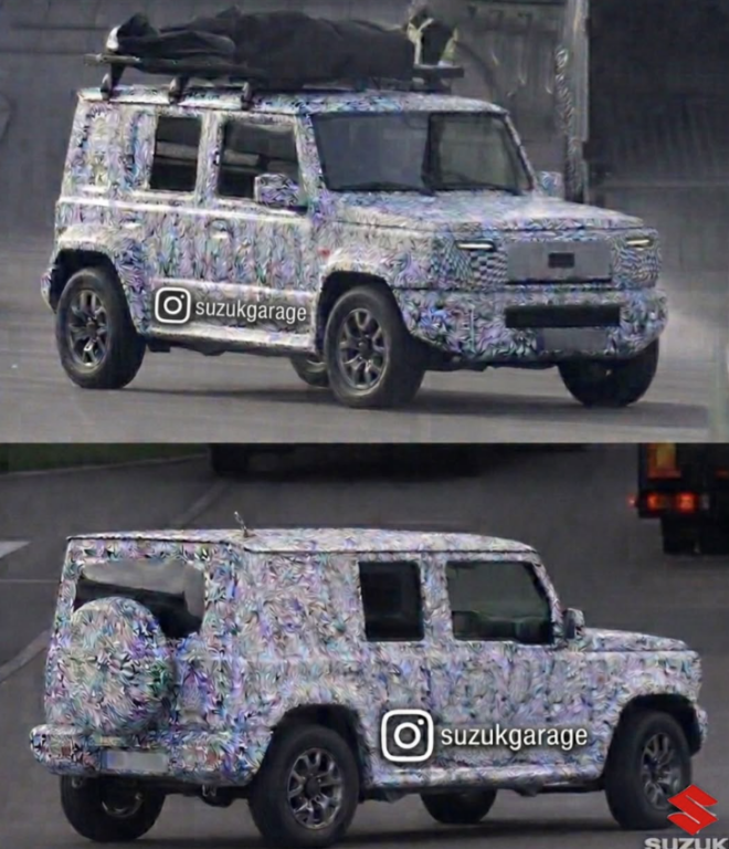 Updated Suzuki Jimny spied testing in snow